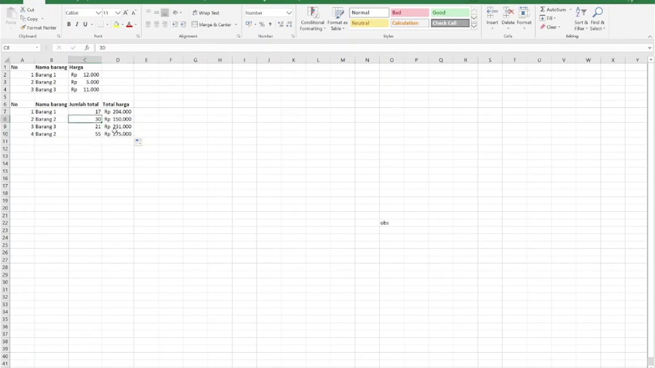 Tutorial Menggunakan Fungsi Vlookup Pada Excel Youtube 1756