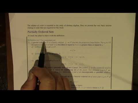 Linear Algebra: 005-Partially Ordered Sets and Lattices - YouTube