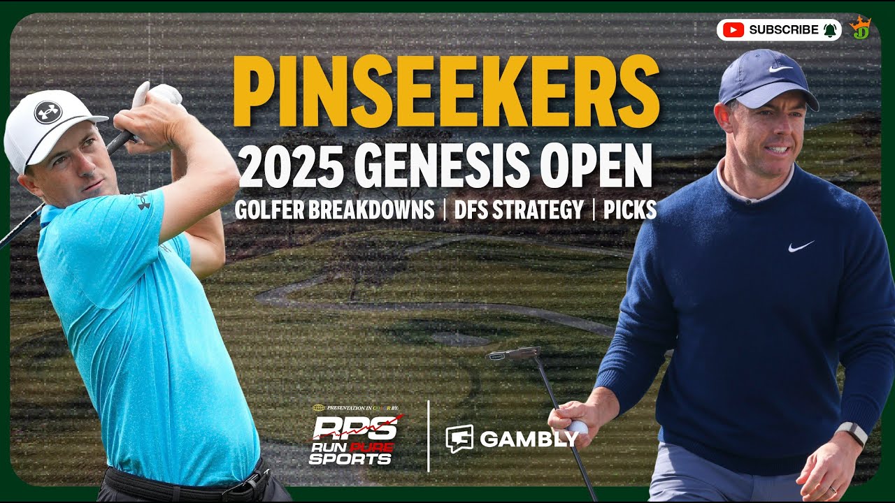 PGA DFS Golf Picks | GENESIS INVITATIONAL | 2/12 - PGA PinSeekers - YouTube