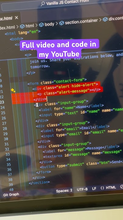 Functional form in JS and EmailJS #js #javascript #dev #coding #developer #developertips # ...