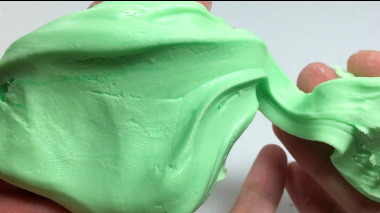 How to Make a Silme with no Glue and Borax : Green Slime - Elieoops ...