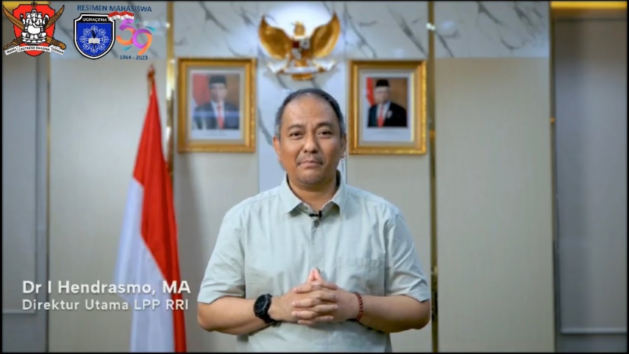 HUT UGRACENA 59 - Direktur Utama LPP RRI : Dr. I Hendrasmo,MA - YouTube