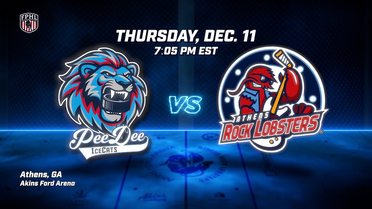Full Game | 12.11.2025 | Athens Rock Lobsters vs. Pee Dee IceCats - YouTube