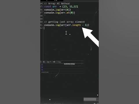 New ES2022 Array Method | The At Method - Simplify Your JavaScript Code #shorts - YouTube
