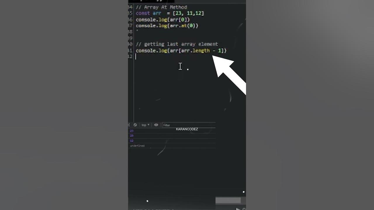 New ES2022 Array Method | The At Method - Simplify Your JavaScript Code #shorts - YouTube