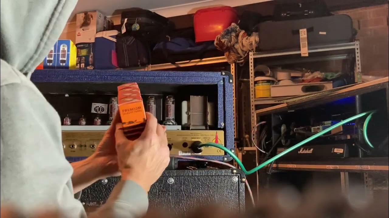 Changing JJ E34L tubes to the new TAD EL34 STR RED BASE and Biasing with Eurotubes Bias One pro ...