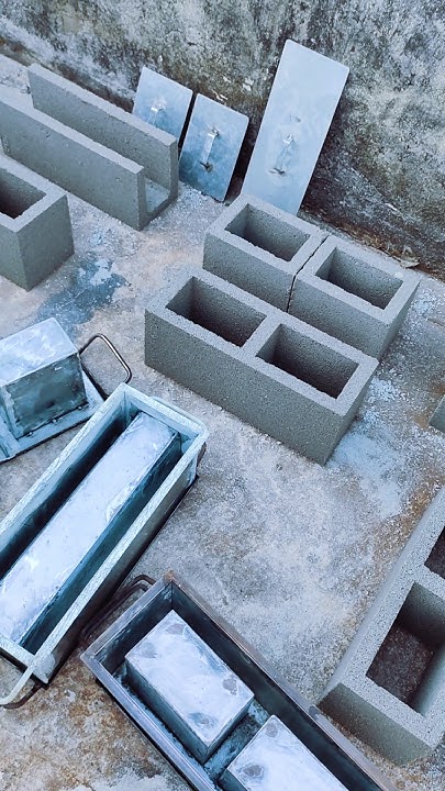 Kit Bloco / 2 Meio Blocos / Canaleta 39x16x14 #shorts - YouTube