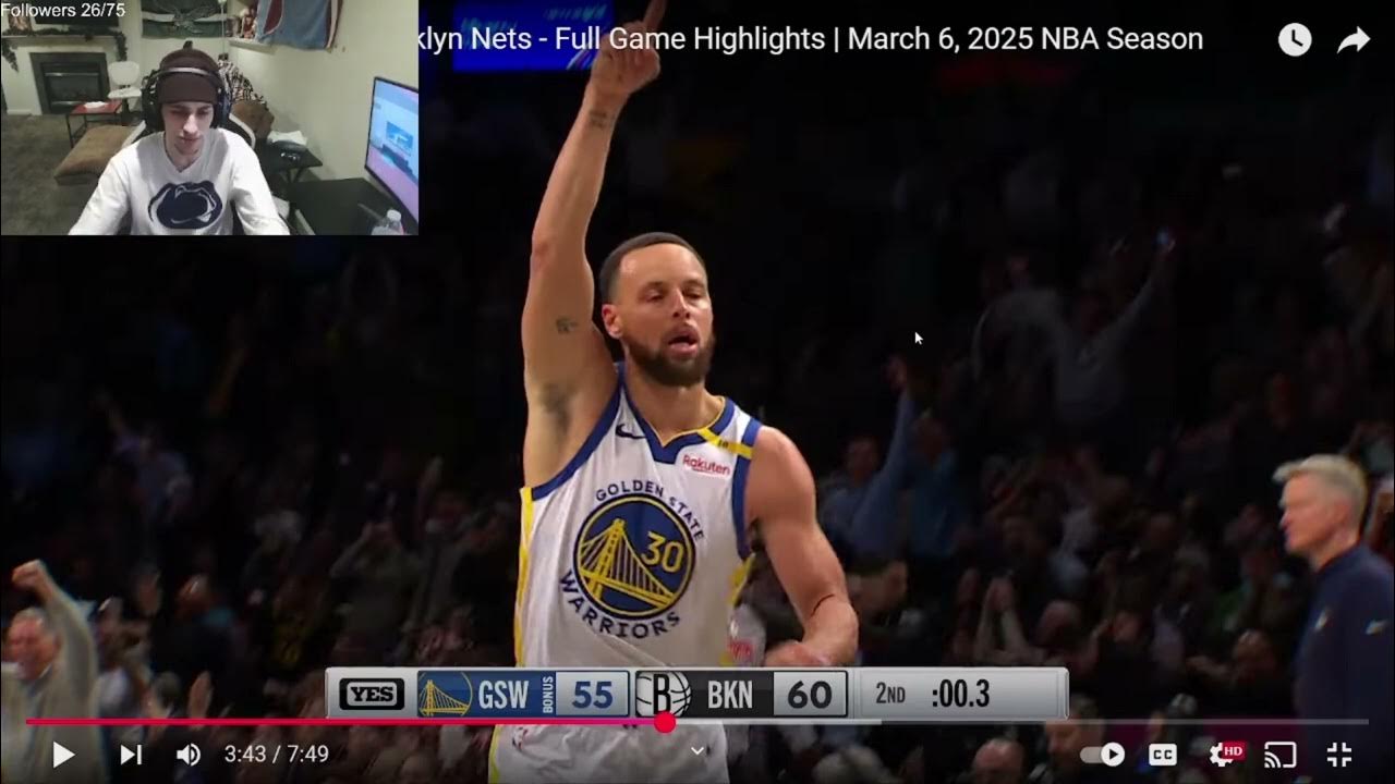 HE 36 STILL SCORING 40 Golden State Warriors vs Brooklyn Nets - Full Game Highlights | March 6 ...