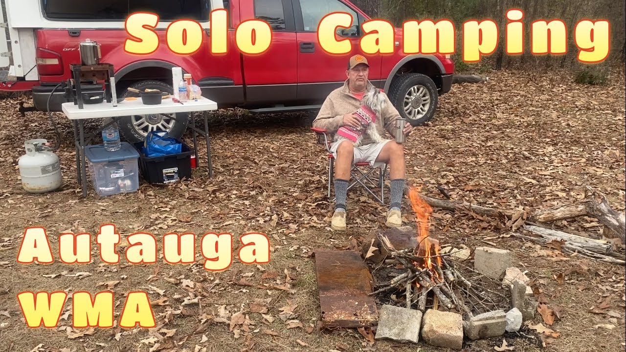 Solo Camping on Autauga WMA - YouTube