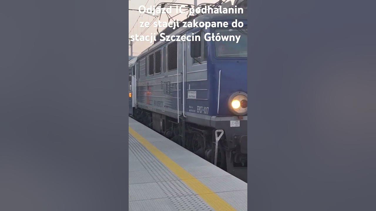 Odjazd IC Podhalanin ze stacji zakopane do Szczecina głównego #ep07 #pkp #kolej #trains #pkpic # ...