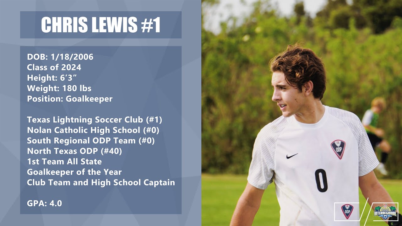 Chris Lewis Goalkeeper Junior Highlights - YouTube