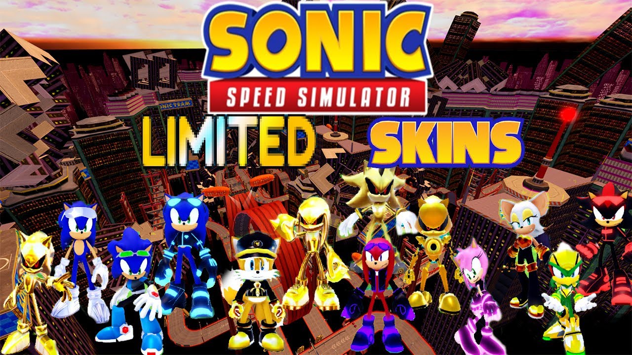 Sonic Speed Simulator - LIMITED skins in depth looks - YouTube