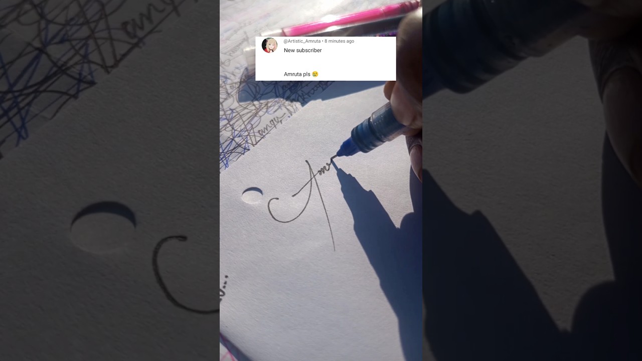 Amruta signature style #Amruta Unique signatures style #Amruta signs# ...