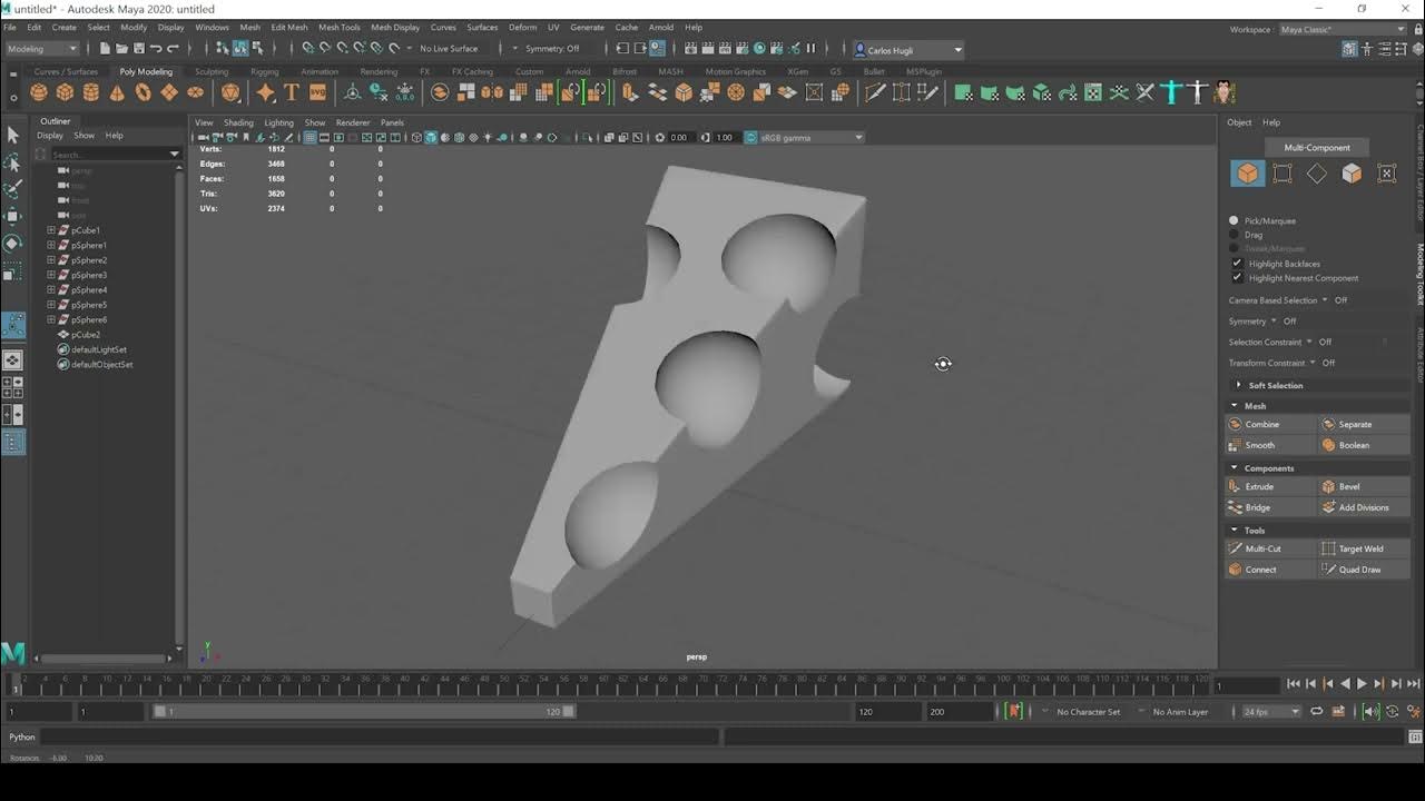 Mini Tips Booleans - Maya - YouTube