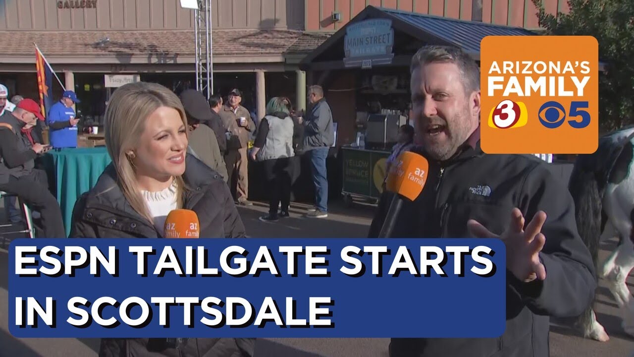 ESPN Main Street tailgate starts today in Scottsdale - YouTube