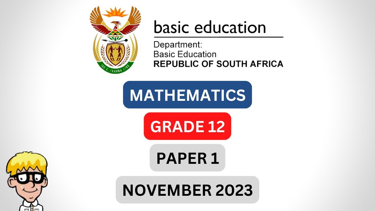 Gr 12 Maths Paper 1 2023 - YouTube