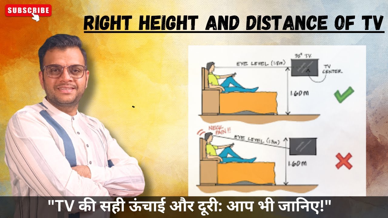 TV लगाने का सही माप: आपकी आँखों के लिए बेस्ट | Right Tv height on wall ...