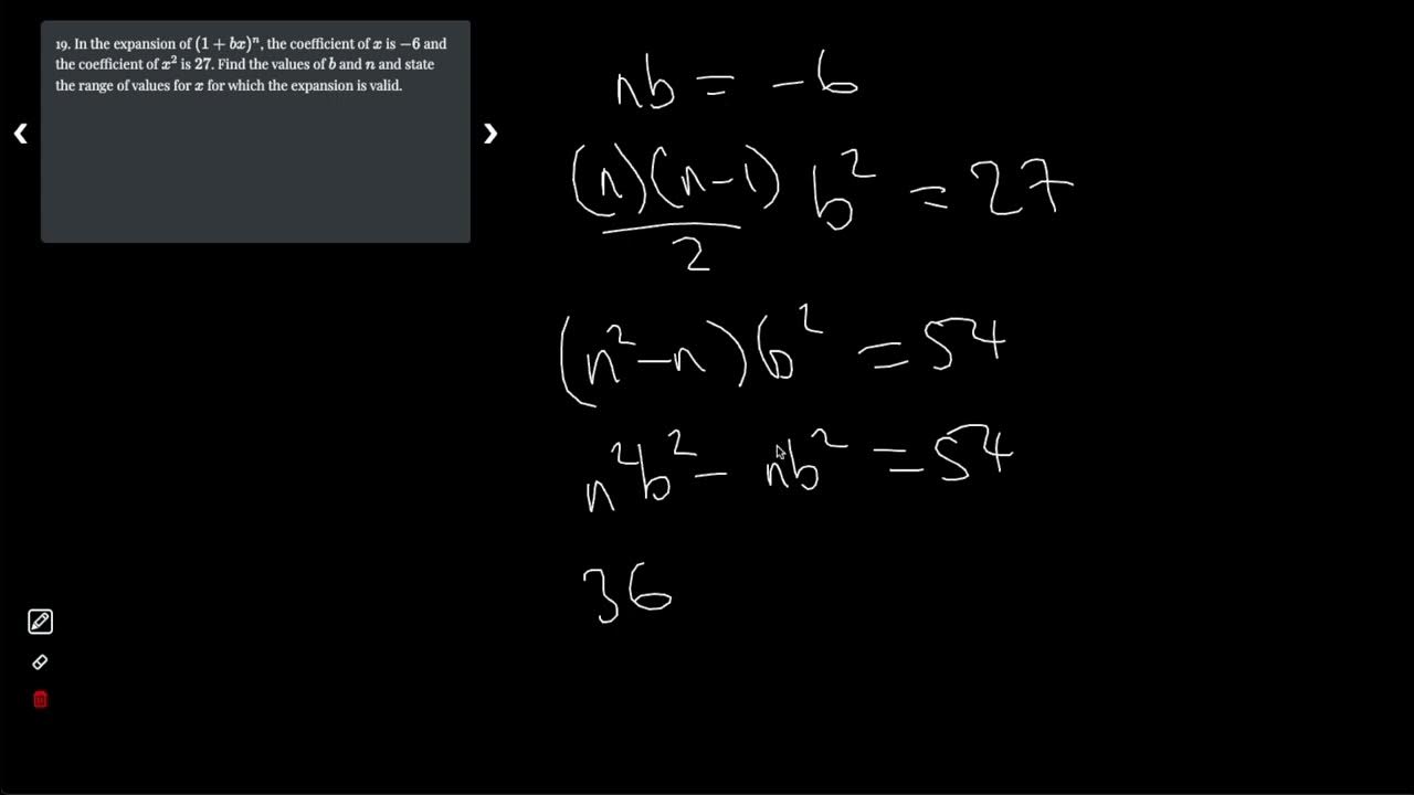 A Level Maths - Binomial (Non-Integer) Q19 (mathsquestions.app) - YouTube