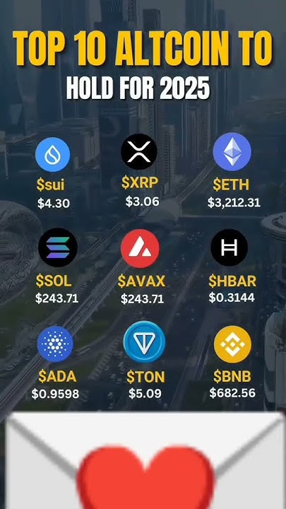 Top 10 Altcoins to Hold For 2025 #topaltcoins #topgainers #top5altcoins #bullrun2025 - YouTube