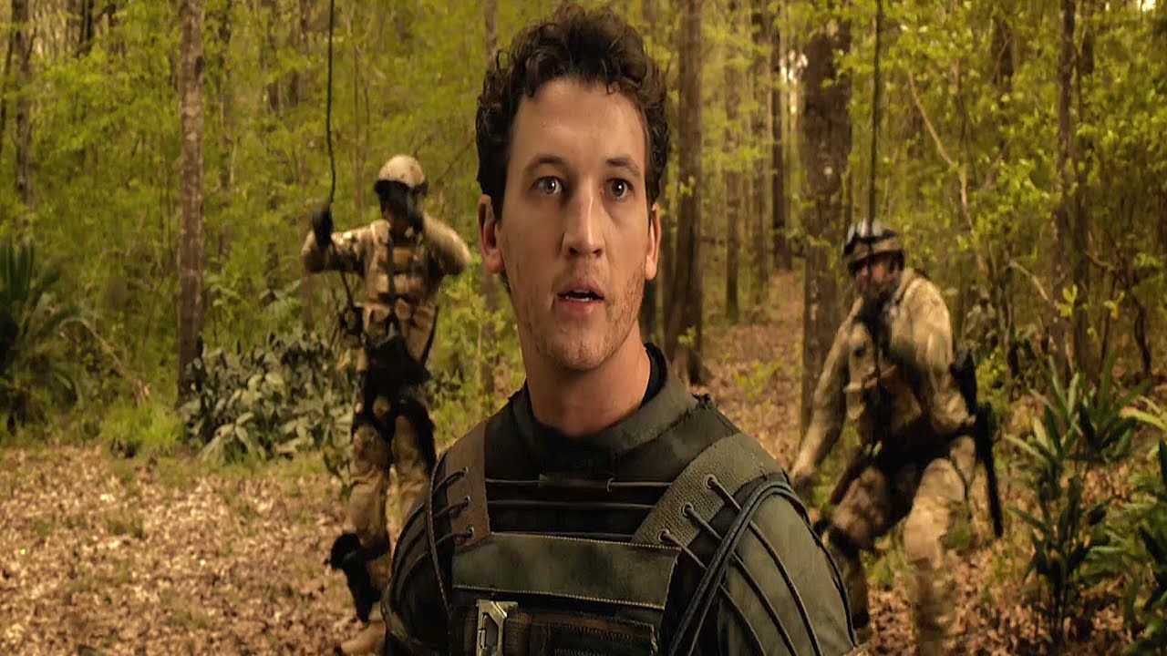 These soldiers are trying to detain a nerd who lives in the jungle ...