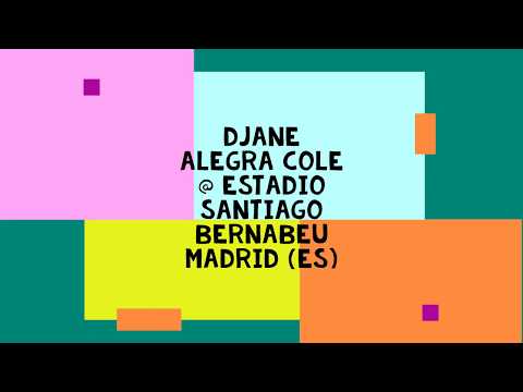 DJane Alegra Cole in der VIP Area von Real Madrid - Estadio Santiago Bernabeu