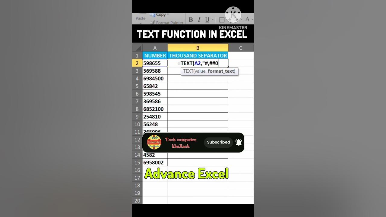 How number seprate in ms excel ms excel में नंबर कैसे अलग करें - YouTube
