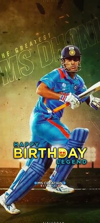 MS Dhoni Happy Birthday 🎉 | Happy Birthday Legend | Mahi Happy Birthday ...