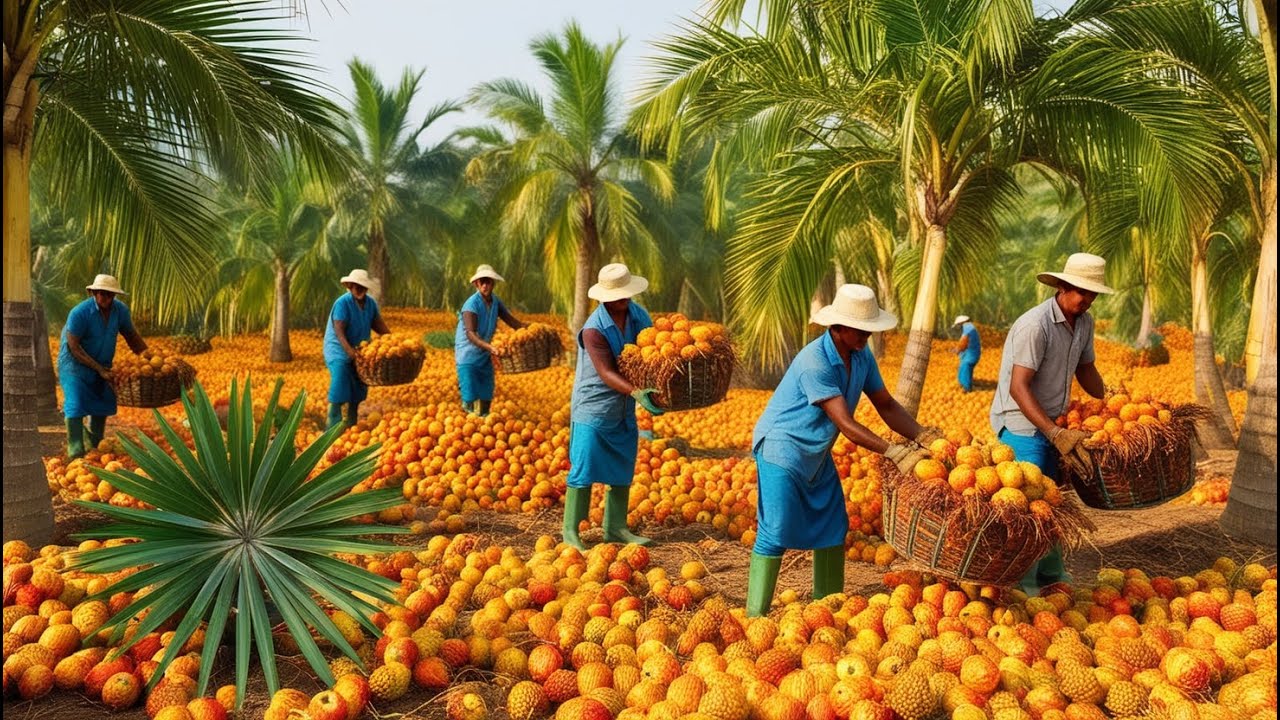 How Indian Farmers Harvest Palmyra | Farming Documentary - YouTube