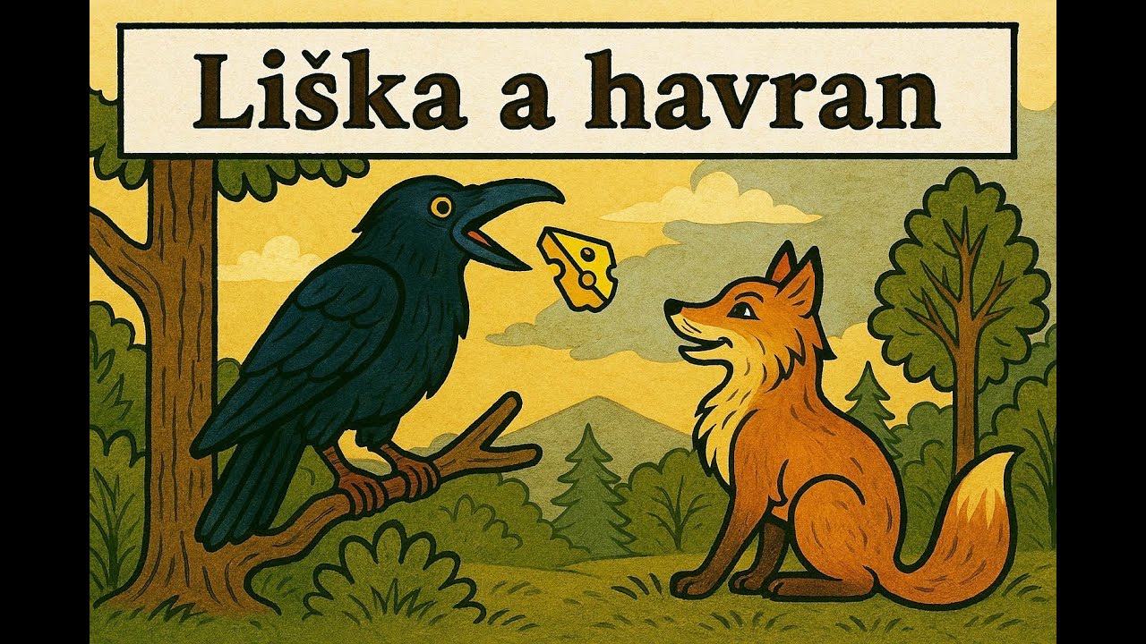 Liška a havran – Nadčasová bajka o marnivosti - YouTube