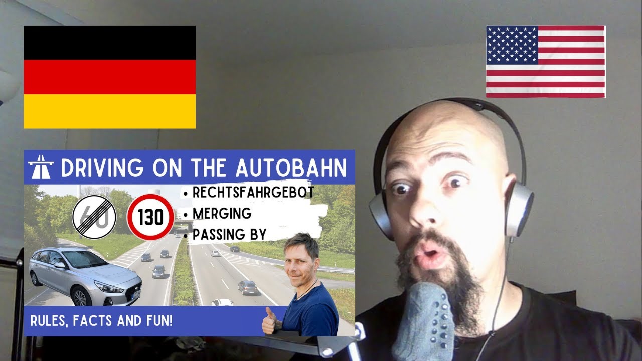 American reacts To 4 Important Rules of the Autobahn - YouTube