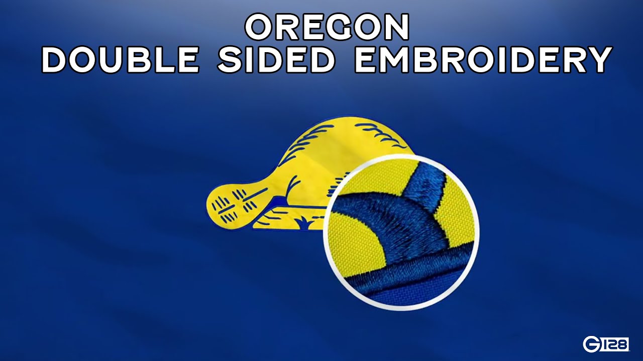 Oregon - Double Sided Embroidery Flag - YouTube
