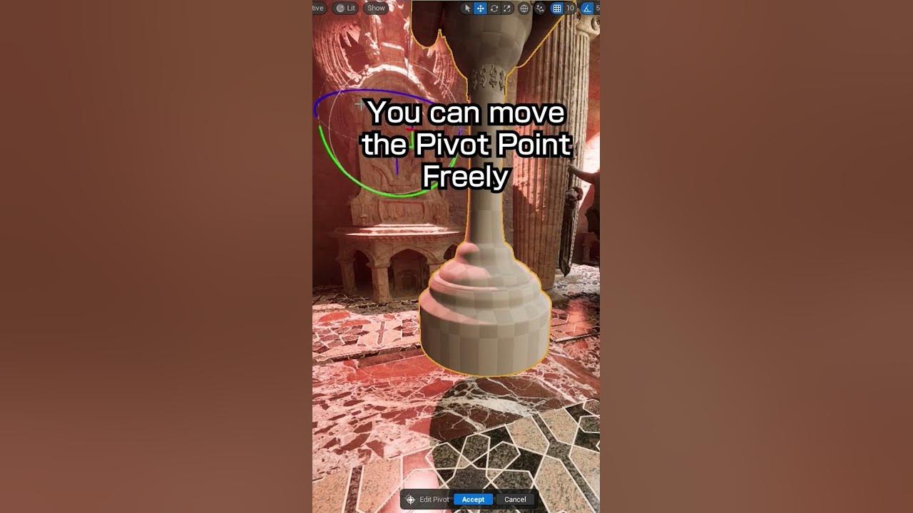 Unreal Engine Tip #7 How to change the Pivot Point #gamedev #ue5 #unrealengine #indiegame - YouTube