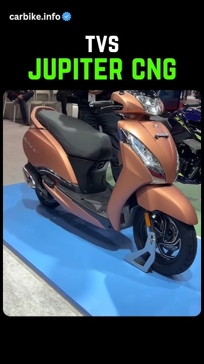 Bharat Mobility 2025: TVS Jupiter 125 CNG Concept Revealed, promises 84 km per 🔥#trending # ...