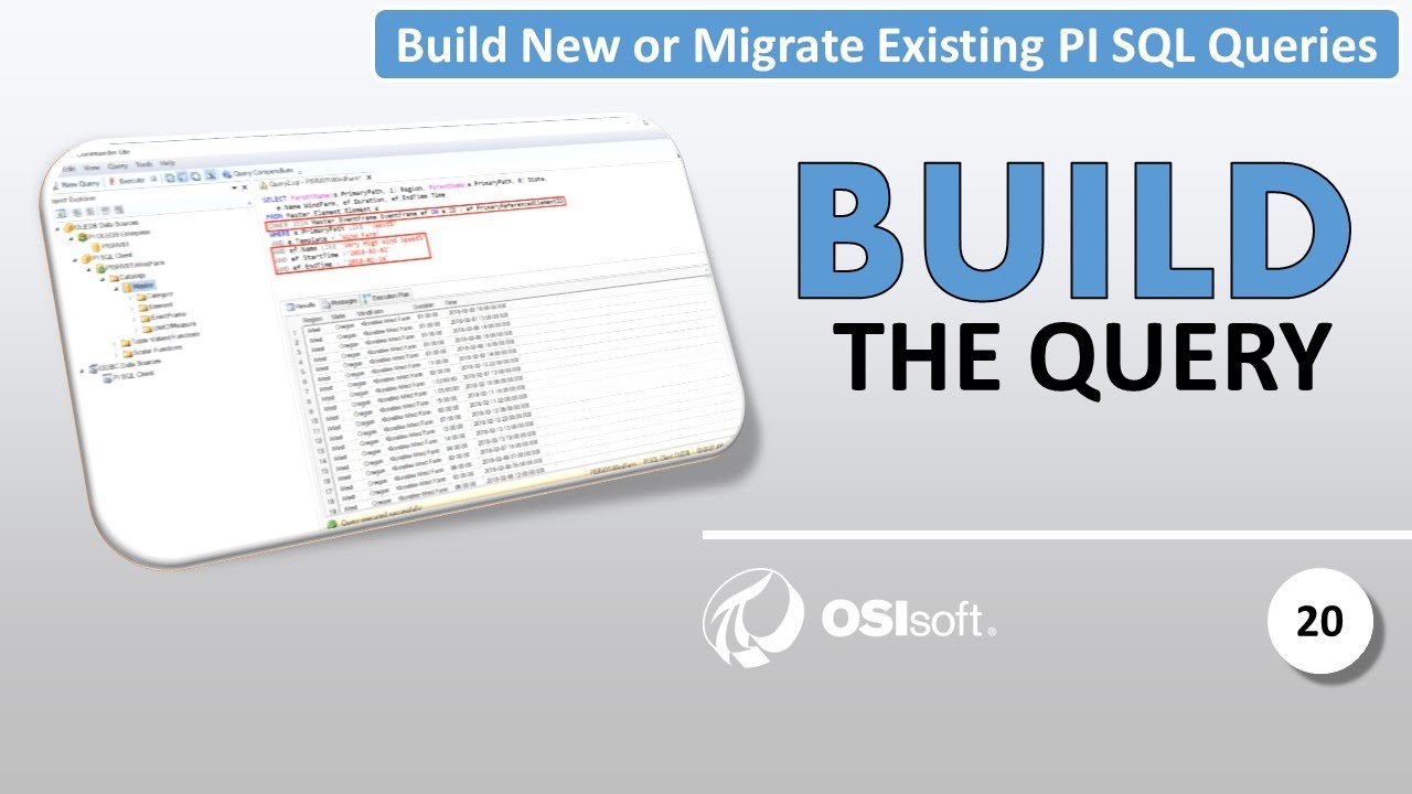Build New Or Migrate Existing Pi Sql Queries Build The Query Youtube