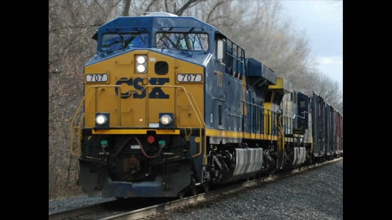 CSX ES44AH #707’s Rough And Aggressive K5HL - YouTube