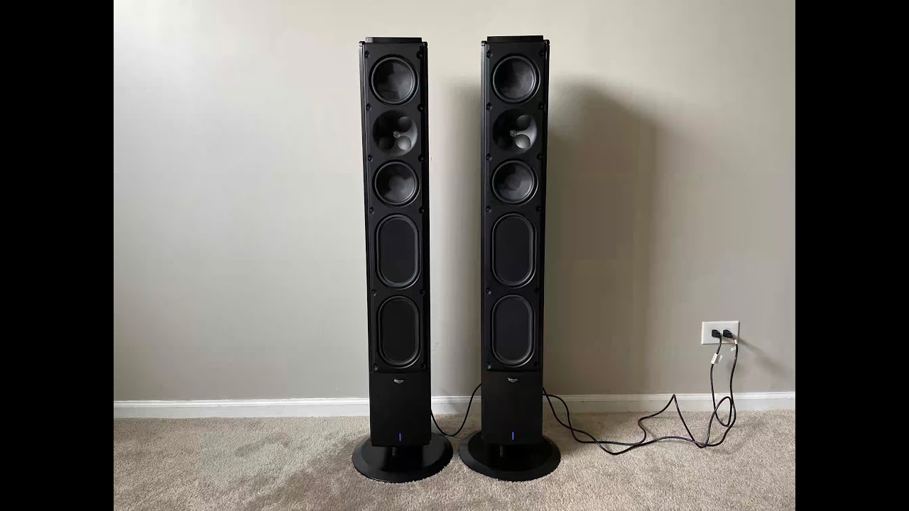 Klipsch Icon XF-48 2 Way Home Tower Floor Standing Speakers - YouTube