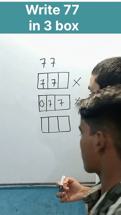 77 को 3 बॉक्स में लिखो | write 77 in 3 box| #shorts #iqtest # ...