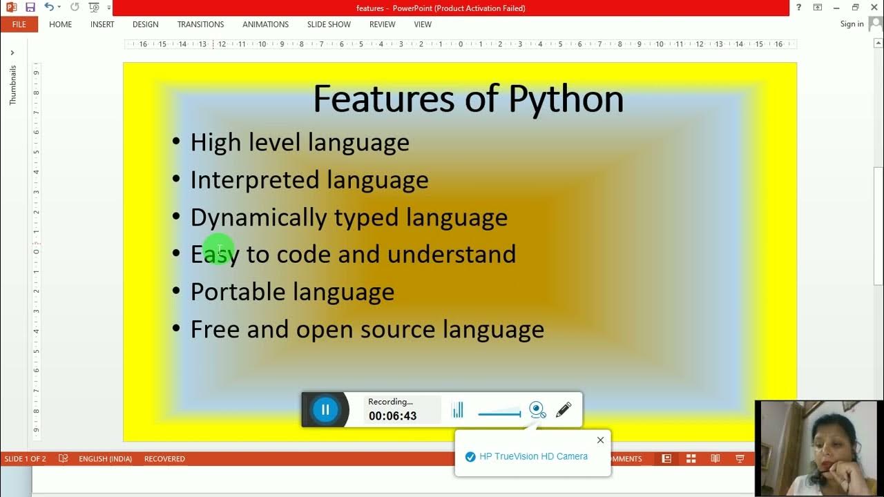 features of python - YouTube