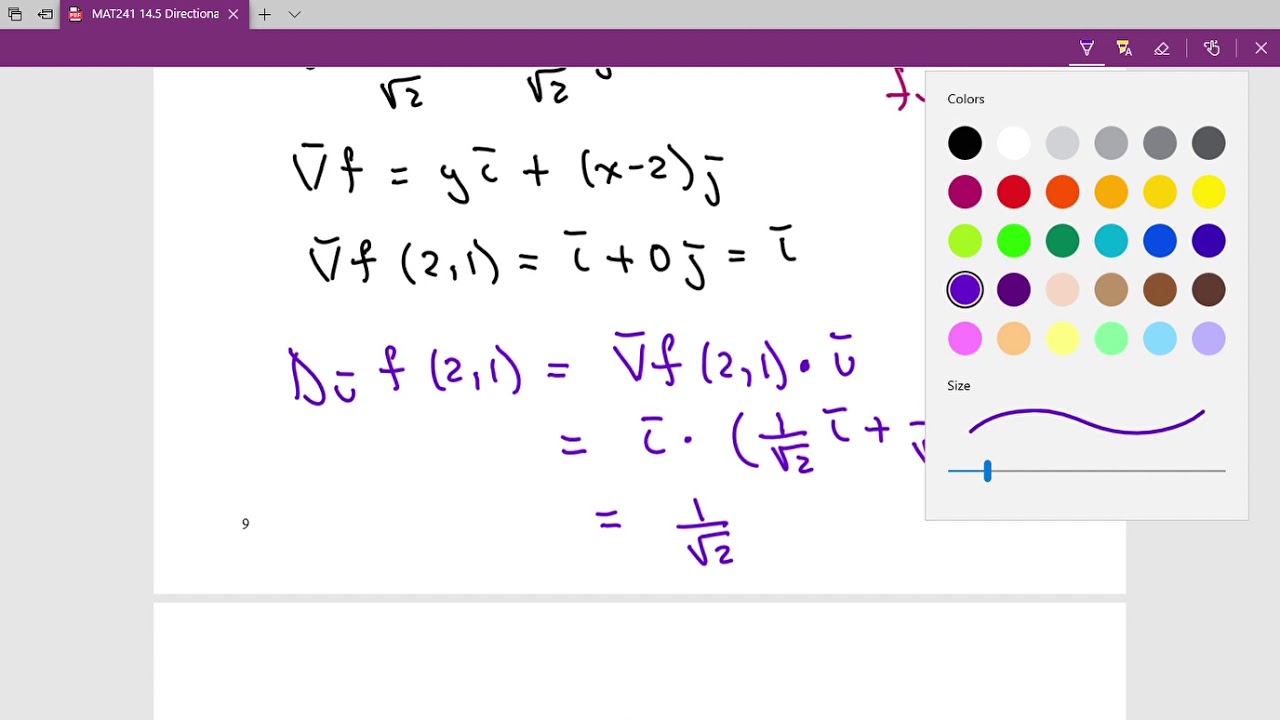 14 5 Computing Directional Derivatives YouTube 14-5-computing-directional-derivatives-youtube