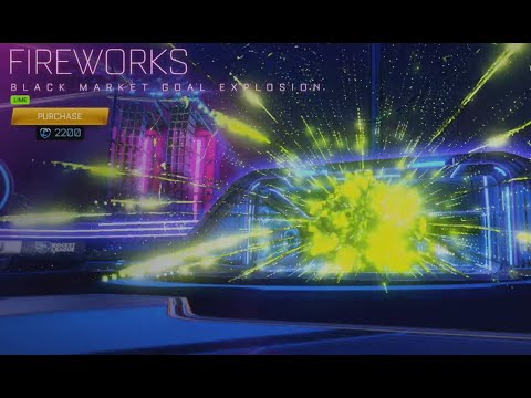 FireWorks Black Market Goal Explosion in Rocket League Item Shop - YouTube