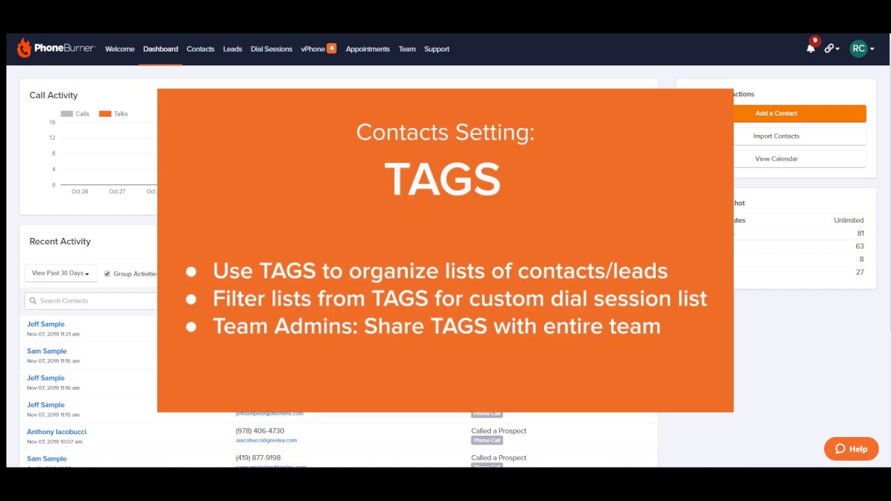 PhoneBurner Contact Tags How To Add And Remove Tags From Contacts PhoneBurner Contact Tags How To Add And Remove Tags From Contacts