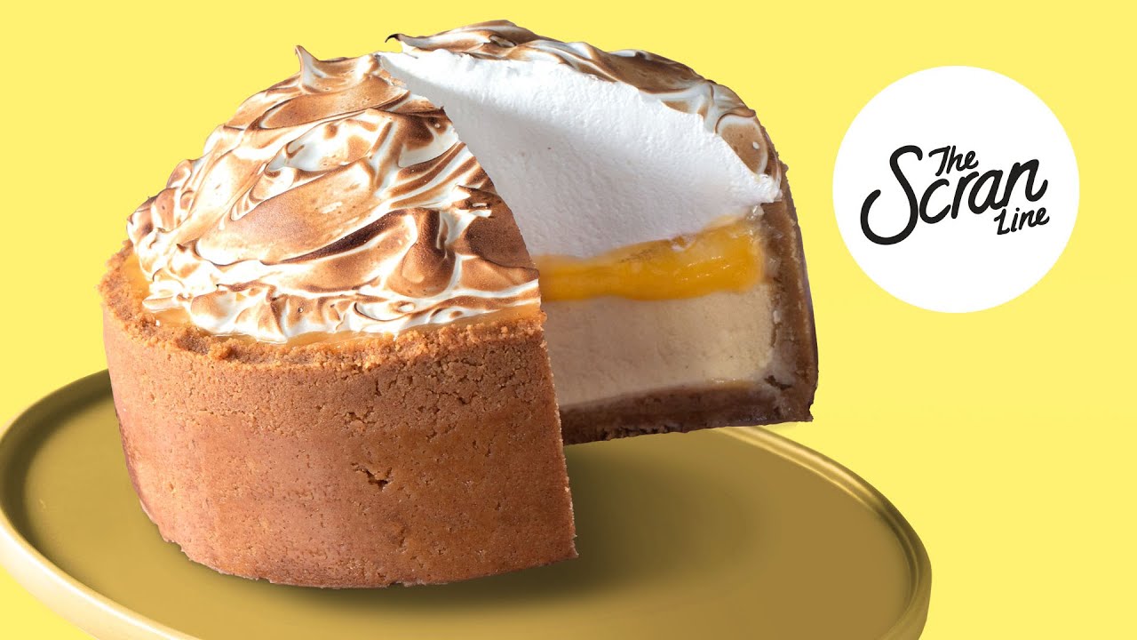 No-Fail Lemon Meringue Cheesecake! - The Scran Line - YouTube