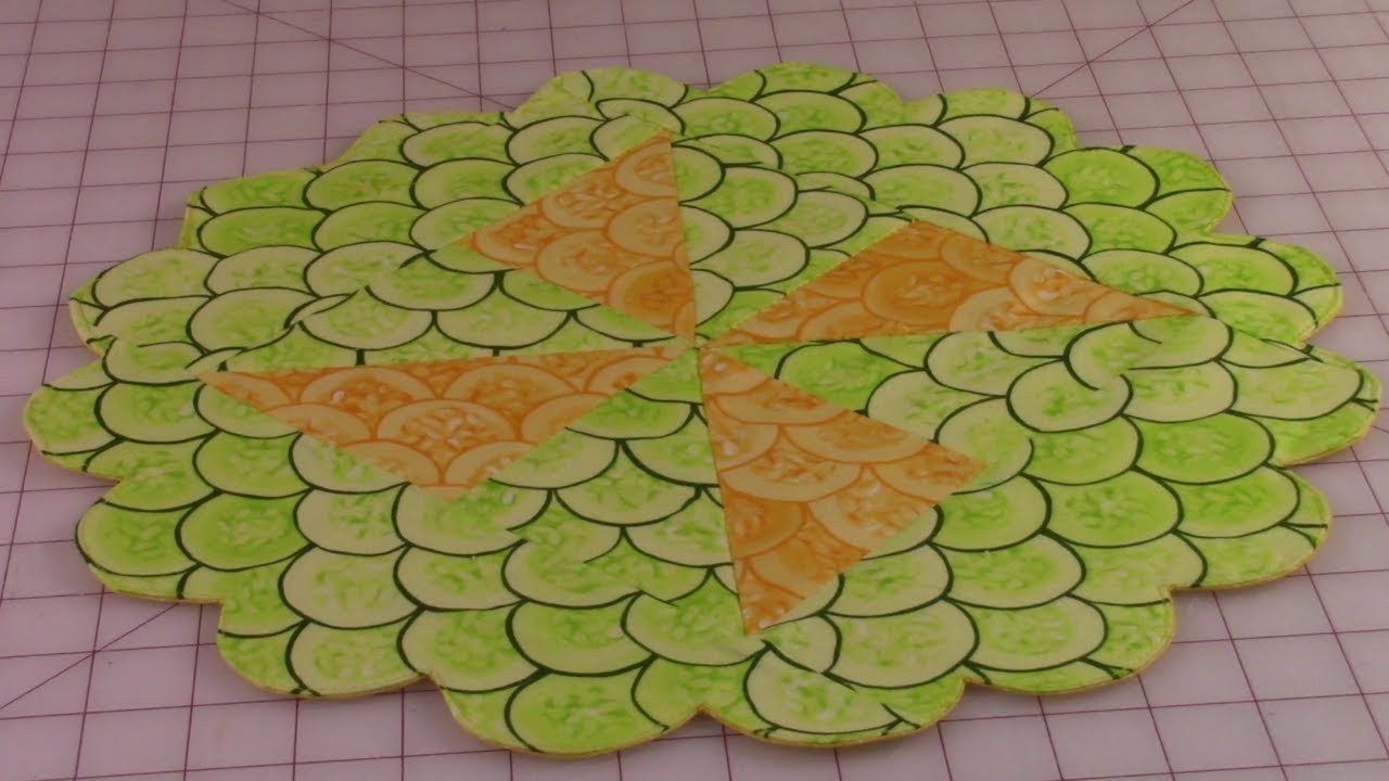 Scalloped Edge Placemat Very Detailed Instructions YouTube Scalloped Edge Placemat Very Detailed Instructions YouTube