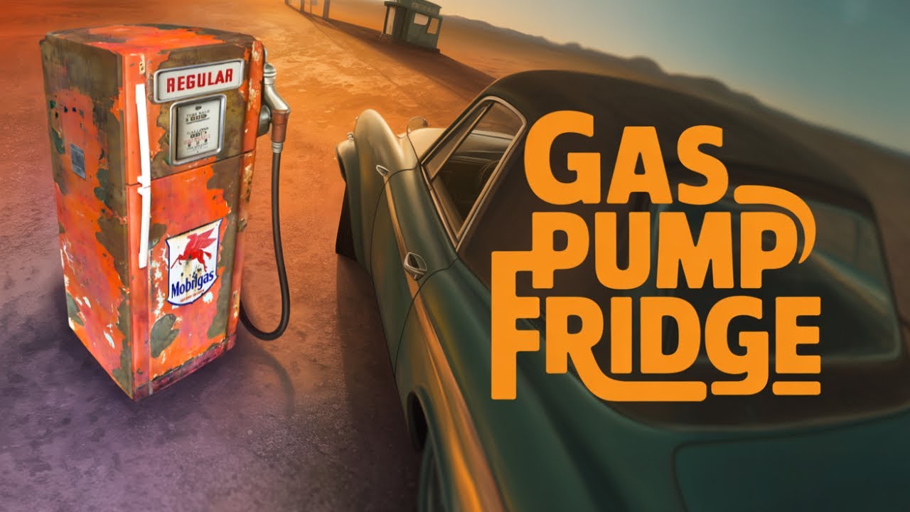 Retro Rustic Gas Pump Refrigerator Wrap – Classic Pump Design in A ...