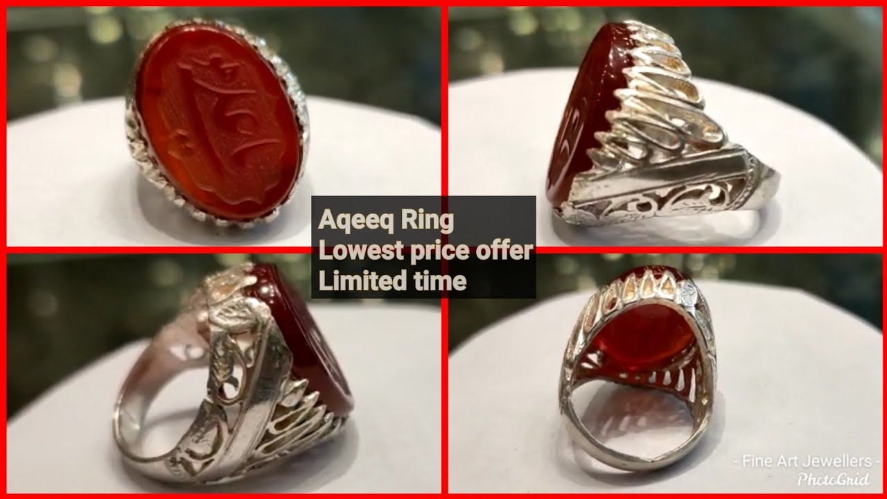 Beautiful Aqeeq Stone Ring Design collection 2020 || Fine Art Jewellers ...