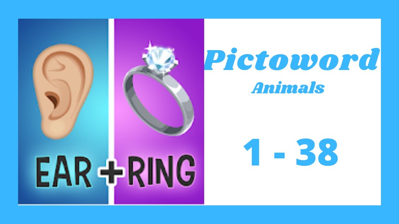 Pictoword Animals Level 1 to 38 Answers | Pictoword Animals Answers ...