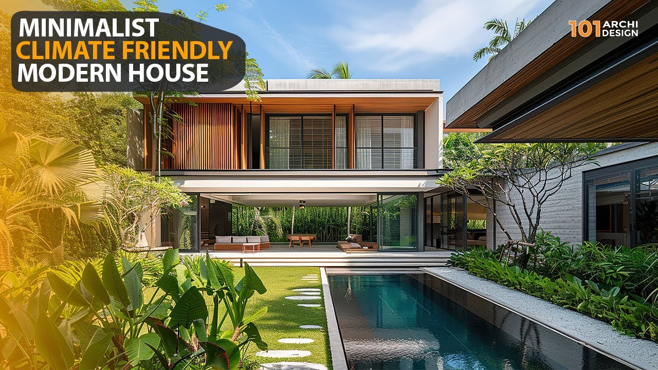Climate Friendly Modern House Design Ideas with Stunning Tropical ...