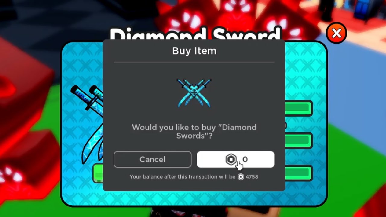 I SNIPED THE DIAMOND SWORDS (FREE ROBLOX UGC) - YouTube