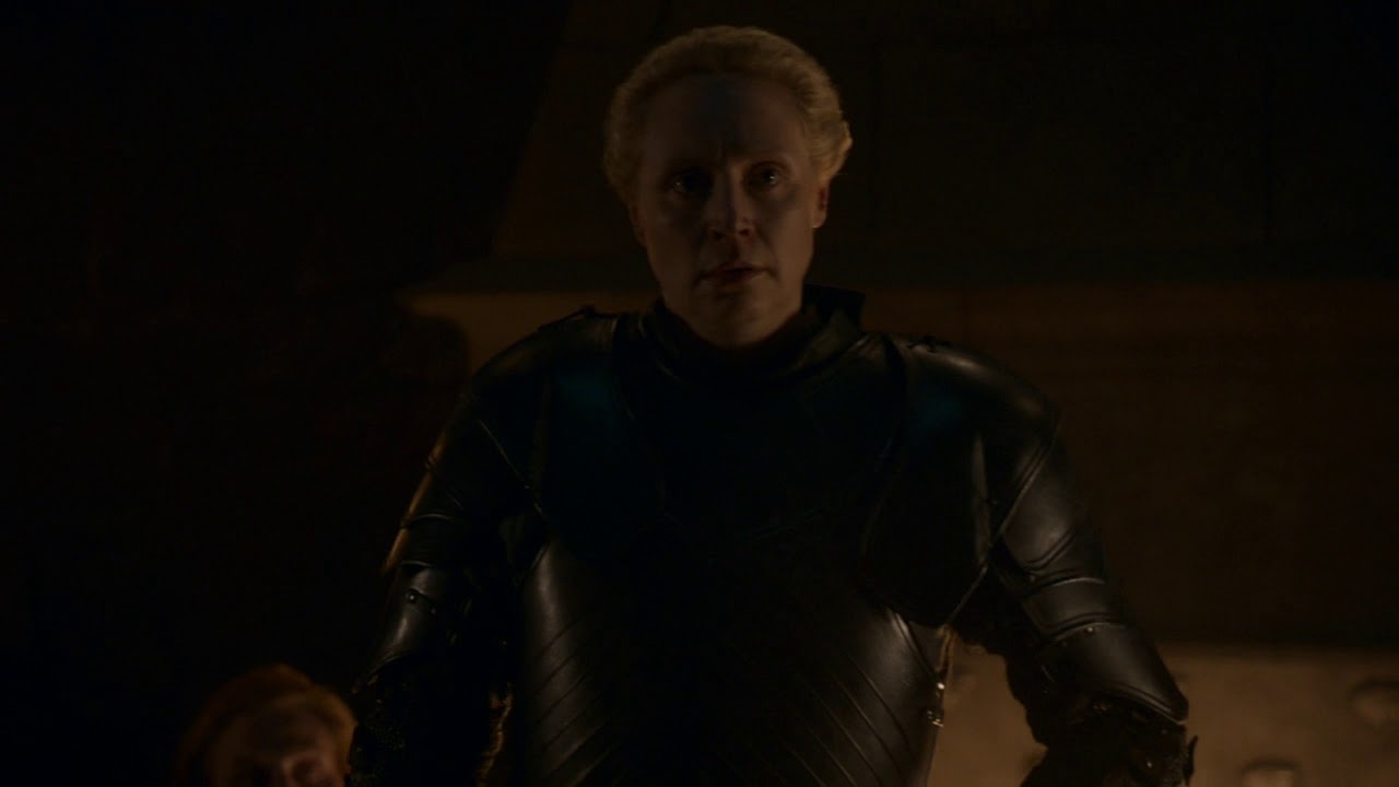 Game of Thrones 8X02 - Brienne of Tarth became a knight. - YouTube