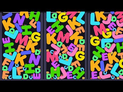 ABC Alphabet Merge ( I Like ABC ) Watermelon game, Satisfying Mobile Game #3